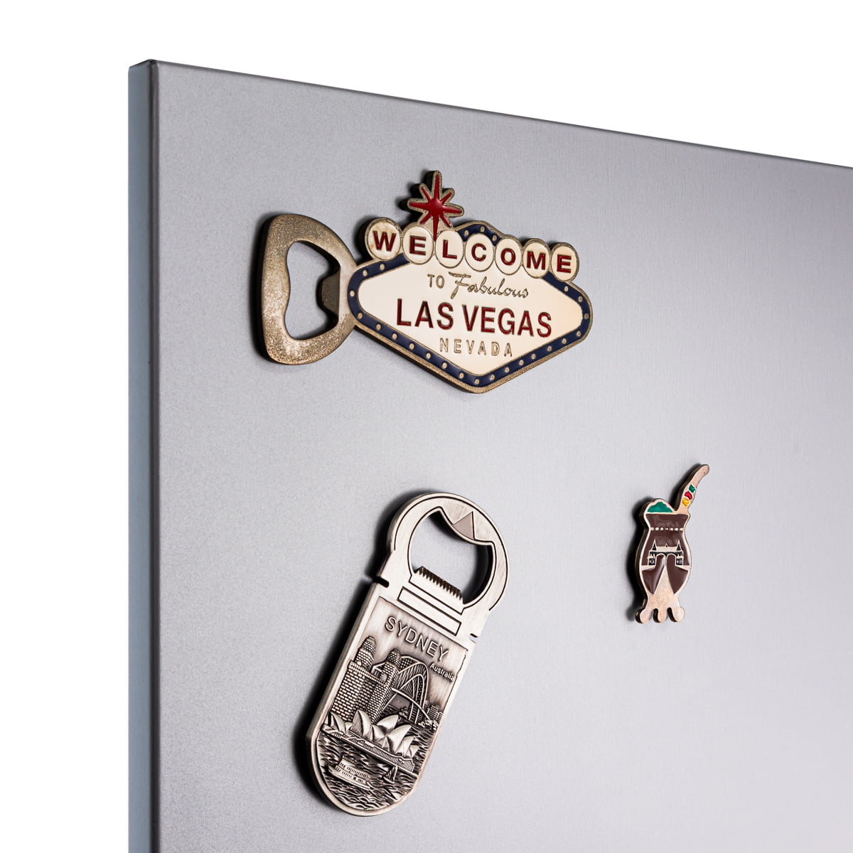 Quadro Mural Magnético - Prata Fosco + Kit ímas - ADEQUADRO